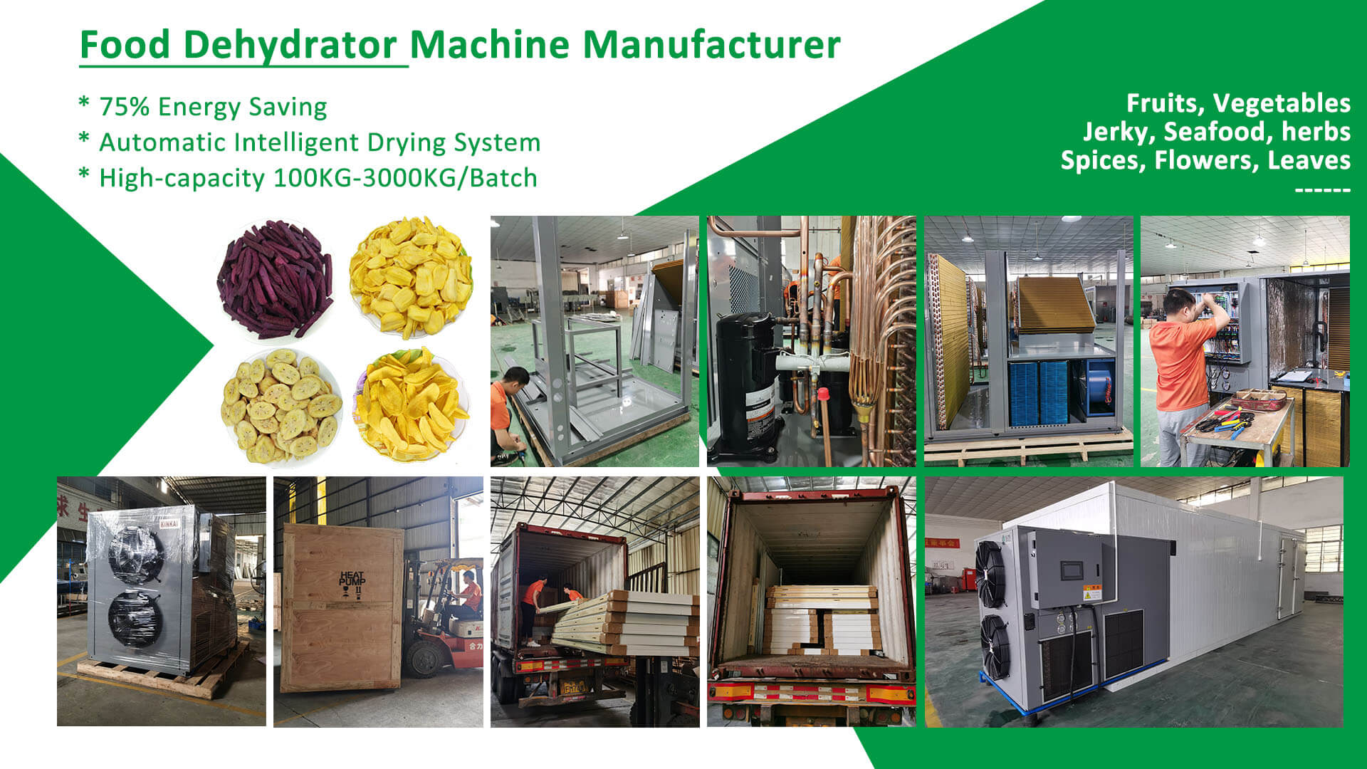 Industrial Dehydrators Manufacturer | Food Drying Machine China Factory